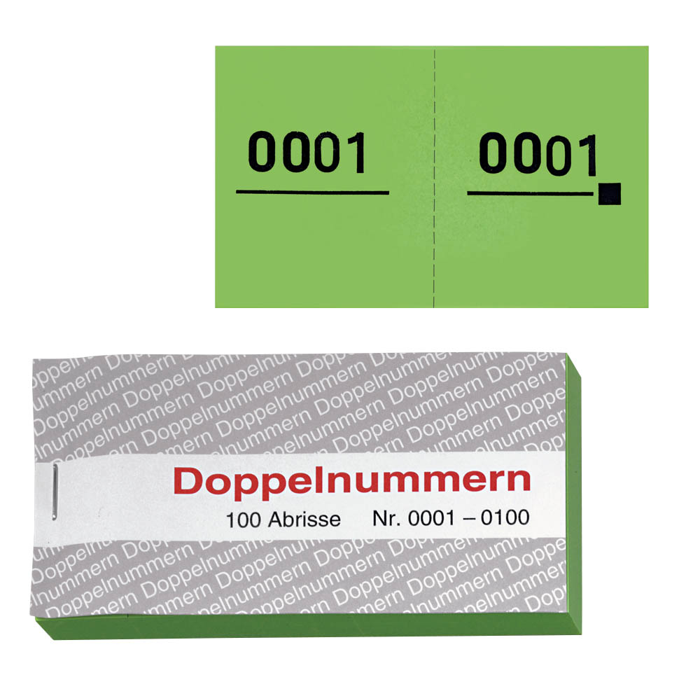 WOLF & APPENZELLER Doppelnummernblöcke 0001-0100, 0101-0200, 0201-0300, 0301-0400, 0401-0500 ...