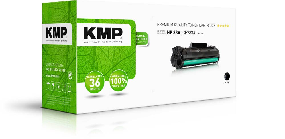 KMP H T193 schwarz Toner kompatibel zu HP 83A CF283A